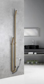 Sapho Sapho, DUOPASSO elektrický sušák ručníků s časovačem, 122x1700mm, 45 W, zlato mat, ER830