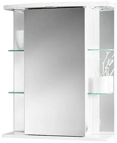 Jokey Plastik JOKEY HAVANA LED 55 bílá zrcadlová skříňka MDF 55x66x23cm