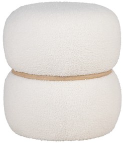 House Nordic Bílý pouf MILFORD 1501221