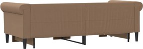 Válenda s přistýlkou a zásuvkami cappuccino 90x200cm umělá kůže 3197734