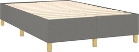 vidaXL Box spring postel s matrací 120x200 cm textil [3137224] Barva: světle šedá