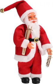 Vánoční dekorace Santa Claus bílá / červená 40 cm