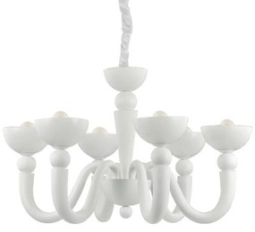 ILUX 093994 Závěsné svítidlo Ideal Lux Bon Bon SP6 bianco 093994 bílé 80cm - IDEALLUX