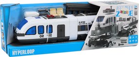 LEAN Toys Osobní vlak, kolejnice na šroubování, kutilské projekty DIY, zvuky, světla