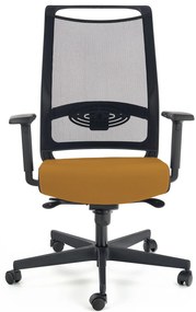 Kancelářská židle Galatta (černá + hořčicová). 1028144