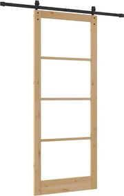 Posuvné dveře ORKDAL Přirozená a černá 93 x 232 cm 3331843