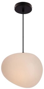 Černo-bílé závěsné svítidlo ø 25 cm Stones – Candellux Lighting