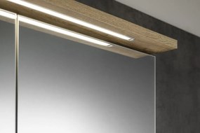 Aqualine KAWA STRIP galerka s LED osvětlením 80 x 70 x 22 cm dub emporio WGL38S