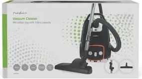 Nedis VCBG250GY černá / Sáčkový vysavač / 700 W / 72 dB / 3 l / Akční