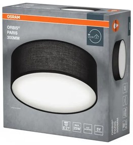 Osram - Stropní svítidlo ORBIS PARIS 1xE27/25W/230V pr. 30 cm černá