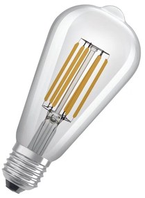 Ultra účinná LED průhledná žárovka E27 3,8 W CLASSIC ENERGY, teplá bílá