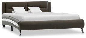 Rám postele šedý umělá kůže 120 x 200 cm,  286849 HangarStore.cz