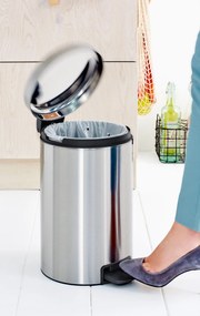 Brabantia Pedálový koš NewIcon 12L matná ocel otiskuvzdorná
