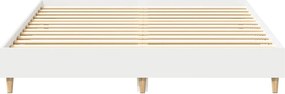 Rám postele bez matrace bílý 150x200 cm Dřevěné konstrukce 3328708