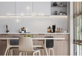 Závěsné svítidlo Paris, 6x čiré skleněné stínítko, W