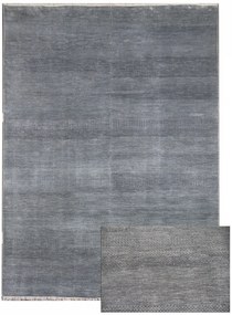 Diamond Carpets India, Ručně vázaný kusový koberec Diamond DC-MCN Light grey/blue, 180x275, modrá, chodba / předsíň
