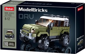 Stavebnice sluban model bricks m38-b1015 anglický suv vůz