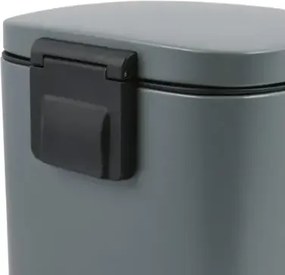 Spirella AKIRA pedálový odpadkový koš 5 L matná šedá / ocel