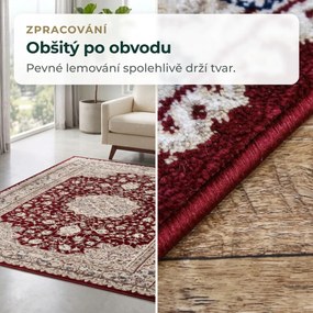 Angel Carpet, Kusový koberec Sultan 12 Red, 200x290, červená, kancelář