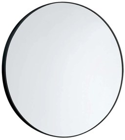 Aqualine - Zrcadlo, průměr 60 cm, černá 6000