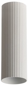 Minimalistické bodové svítidlo Lucas Ribbed Tube 50 bílá