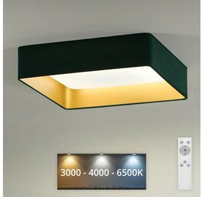 Brilagi | Brilagi - LED Stmívatelné svítidlo VELVET SQUARE LED/24W/230V + DO zelená | BG0638