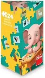 Dino Puzzle triangl Sloník Mio / 24 dílků / od 4 let