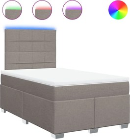 Box spring postel s matrací taupe 120x190 cm textil 3292731