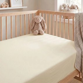 Kvalitex Jersey dětské prostěradlo smetanové 60x120cm