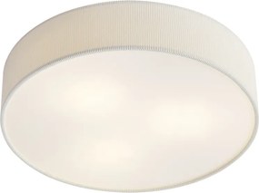 Moderní stropní svítidlo bílé se sametovým stínidlem 46cm 3-světla - Luz