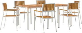 Zahradní jídelní sada 7 ks 180 x 90 x 75 cm 3334794