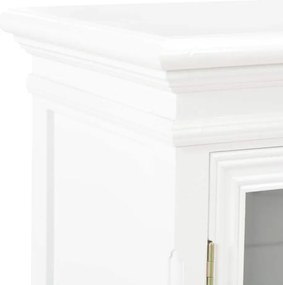 Příborník bílý 70 x 28 x 70 cm masivní borové dřevo 280027