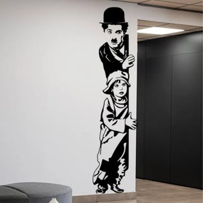 Samolepka Charlie Chaplin (The kid)