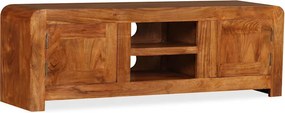 TV stolek masivní dřevo s medovým povrchem 120 x 30 x 40 cm 244679