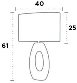 Searchlight EU1213CC - Stolní lampa ARTISAN 1xE27/60W/230V