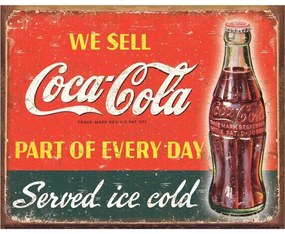 Plechová cedule Coca Cola  - Part of Every Day 32 cm x 40 cm