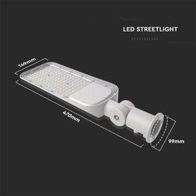 LED Pouliční lampa SAMSUNG CHIP LED/50W/230V 6500K IP65 šedá