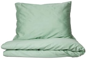 Polášek Povlečení z bavlněného saténu - Light green | 140 x 220 cm / 70 x 90 cm