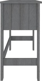 Psací stůl HAMAR tmavě šedý 110 x 40 x 75 cm masivní borovice 340458