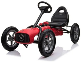 Baby Mix Dětská šlapací motokára Go-kart Buggy, červená