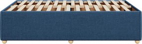 Rám postele bez matrace modrá 120x200 cm textil 3284934