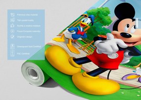 Dětská vliesová fototapeta na zed' Hřiště Mickeyho Mouse, Disney | 202 x 90 cm | DFTDNH 5382