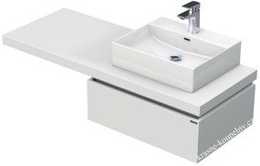 Intedoor Desk New koupelnový nábytek 1305 mm s umyvadlem na desku, DE 54 130 P STORM 1Z Varianta: 31 Dub Nebraska přírodní