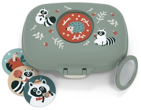 Monbento box na svačinu MB Gram green Raccoon