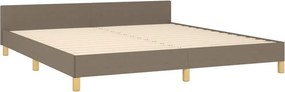 Rám postele bez matrace taupe 160 x 200 cm textil 3125231