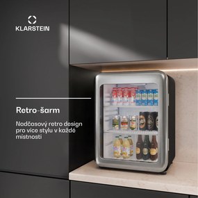 Klarstein Audrey Evo nápojová lednice | 64 x 47,5 cm | LED vnitřní osvětlení | 85 W | 42 dB