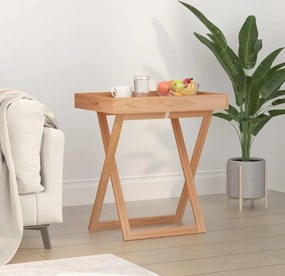 vidaXL Skládací stolek s podnosem 52x36x56,5 cm masivní ořechové dřevo [350349]