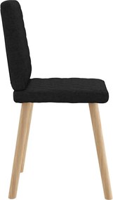Jídelní židle 6 ks černé textil 3315493