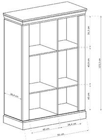 Obývací stěna Antica K | sestava A | 3 díly | kraft zlatý