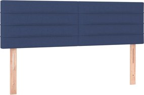 Box spring postel s matrací modrá 140x200 cm textil 3140703